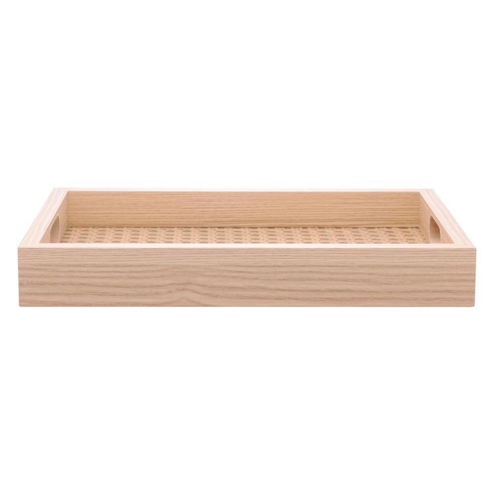 Bandeja Retangular de Mdf com Fundo Treliça 31,5cm x 4cm x 2