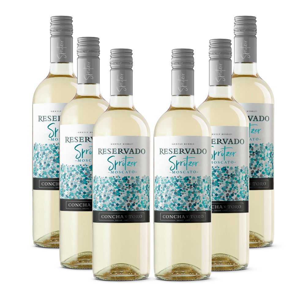 Vinho Chileno Reservado Spritzer Moscato Frizante 750ml - 6 Unidades