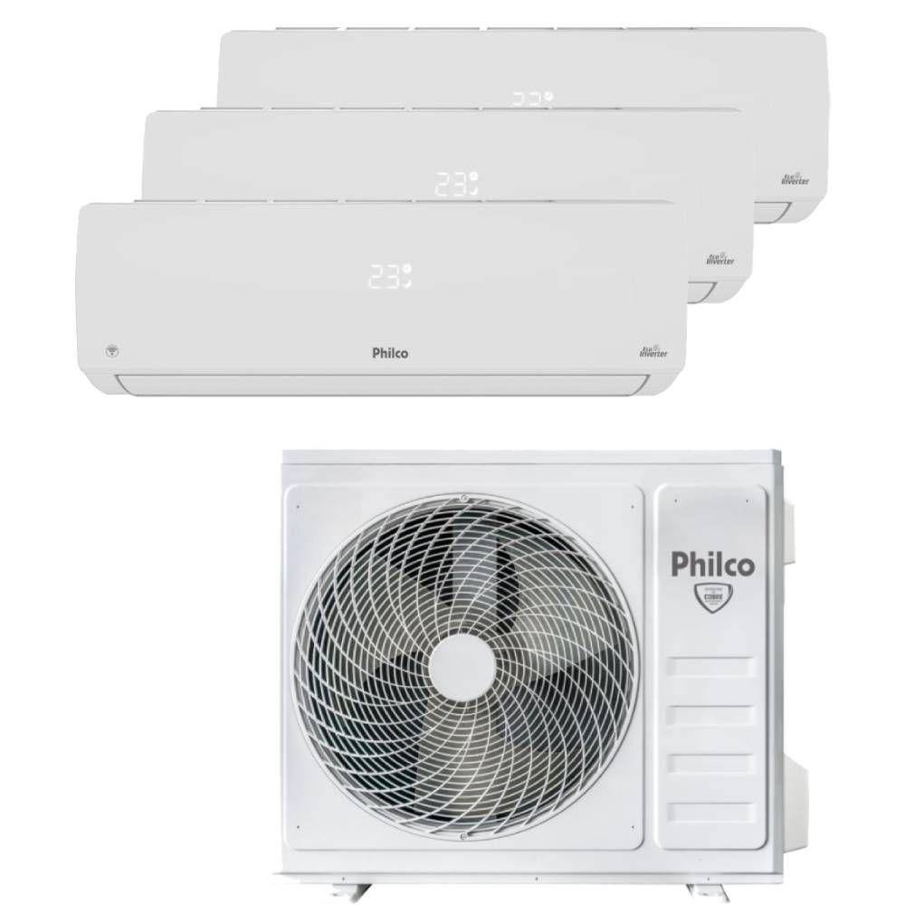Ar Condicionado Tri Split Inverter Philco 27000 BTUs (2x9000+1x12000 ...