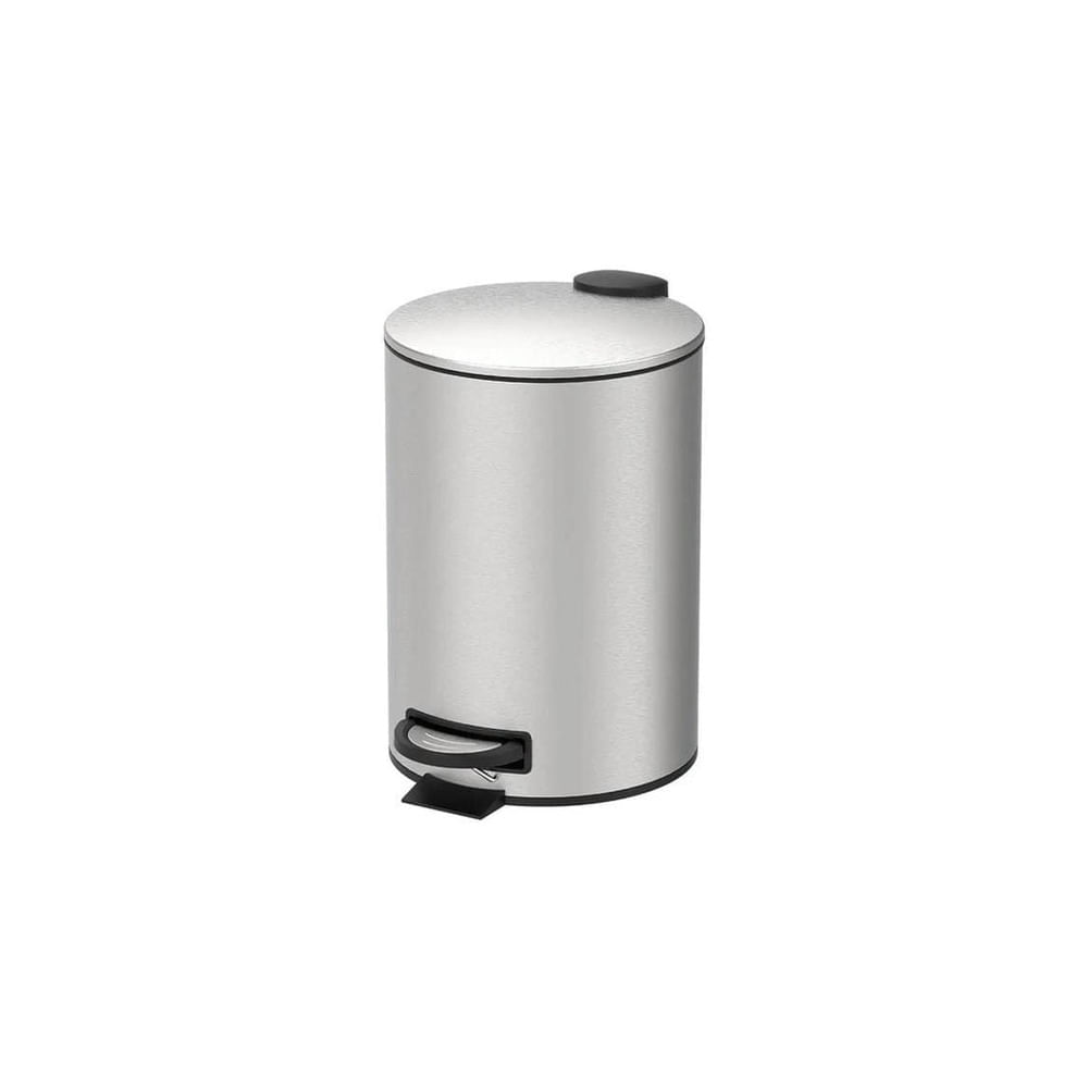 Lixeira Com Pedal e Balde Spin 12 Litros Inox - Brinox - Design Moderno ...